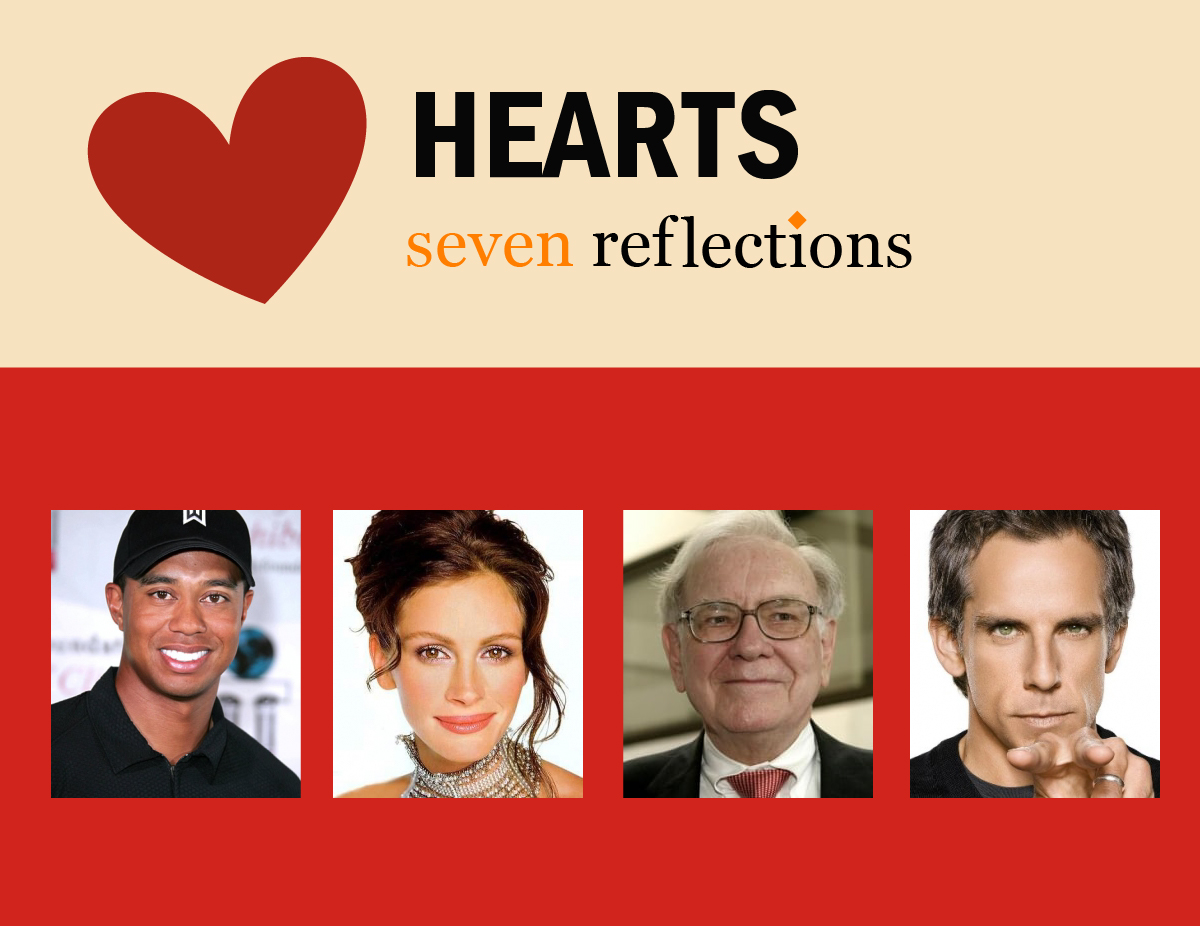 Hearts Suit. Destiny Cards - Seven Reflections.