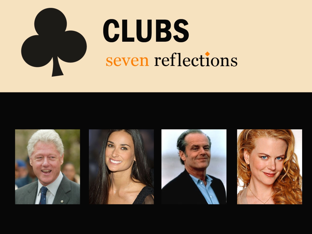 Clubs Suit. Destiny Cards at Seven Reflections.