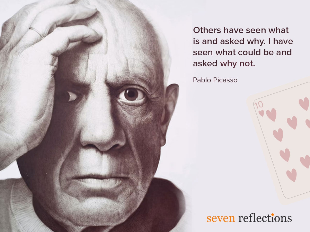 Pablo Picasso: Born the Ten of Hearts!
